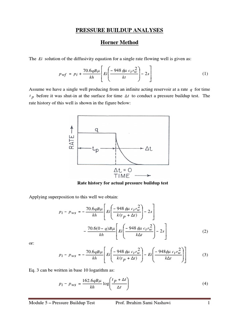 Module 5 - Pressure Buildup Test | PDF | Permeability (Earth Sciences ...