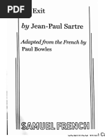 No Exit - Jean-Paul Sartre | PDF
