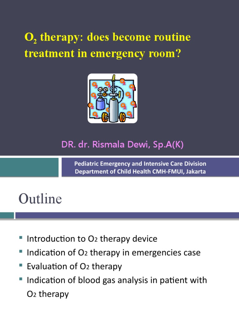 Terapi Oksigen Pada Anak 170319 | PDF | Hypoxia (Medical) | Oxygen