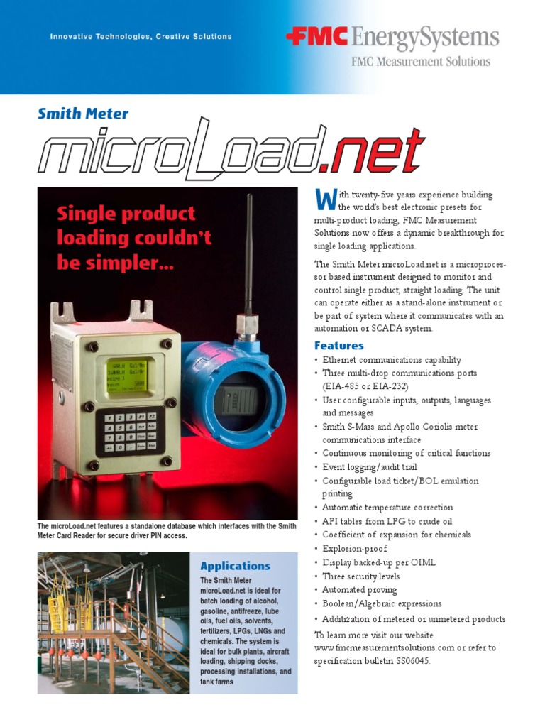 Single Product Loading Couldn't Be Simpler... : Smith Meter | PDF ...
