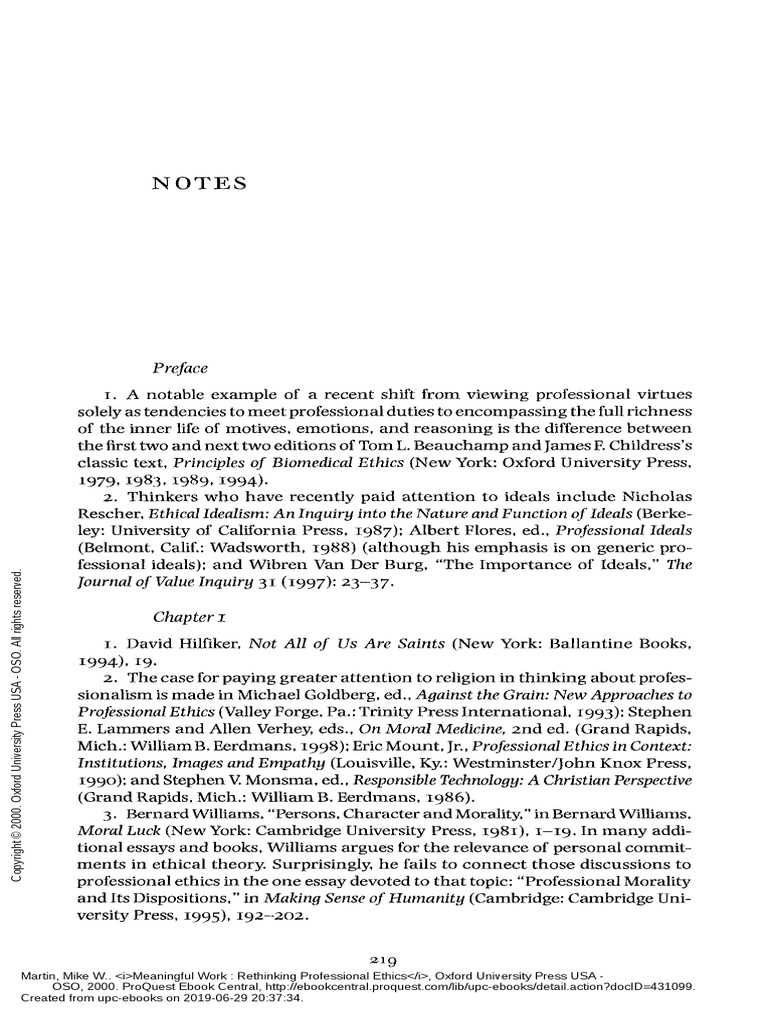 Meaningful Work (Notes) | PDF | Profession | John Rawls