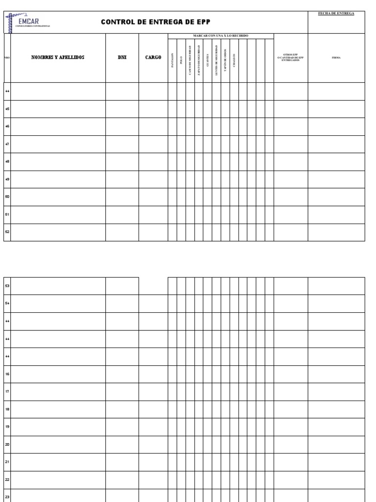 Control de Epp | PDF | Idiomas