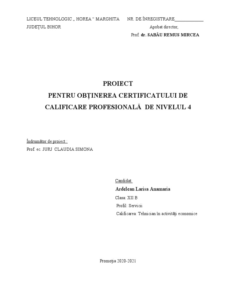 Atestat-Clasa A Xii-B | PDF