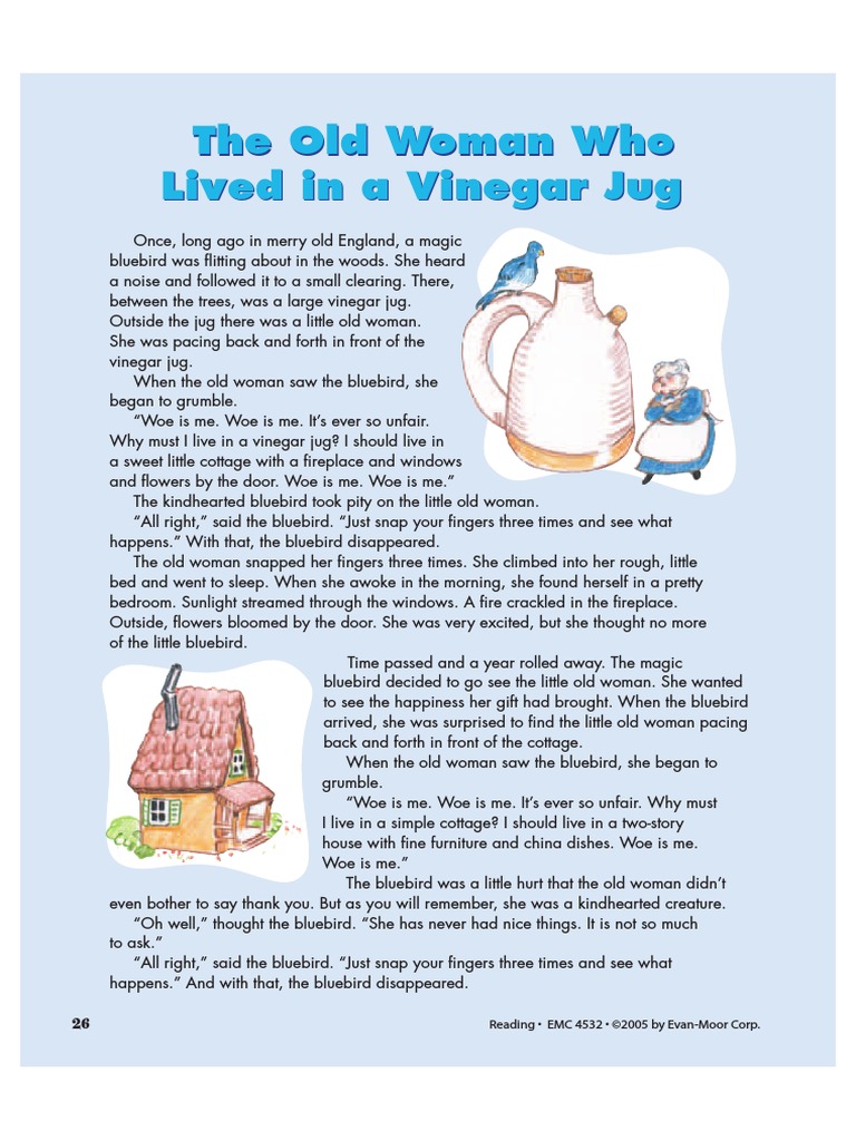 The Old Woman Wo Lived in A Vinegar Jug | PDF