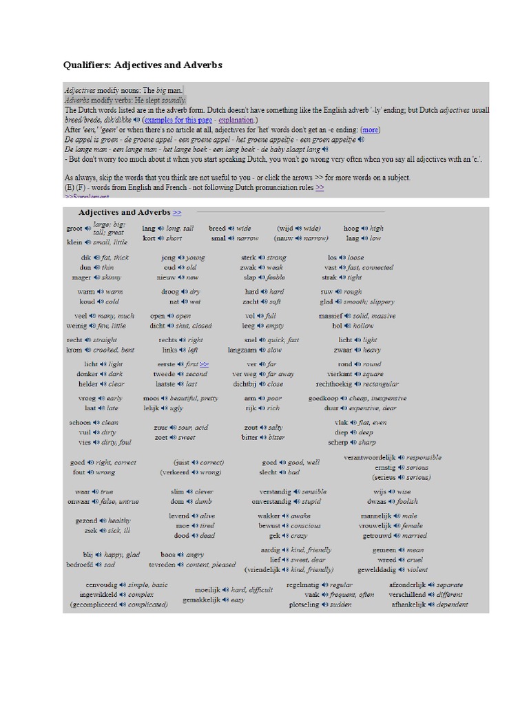 Qualifiers: Adjectives and Adverbs | PDF | Grandparent | Adjective
