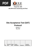Site Acceptance Test Plan Overview | PDF | Specification (Technical ...
