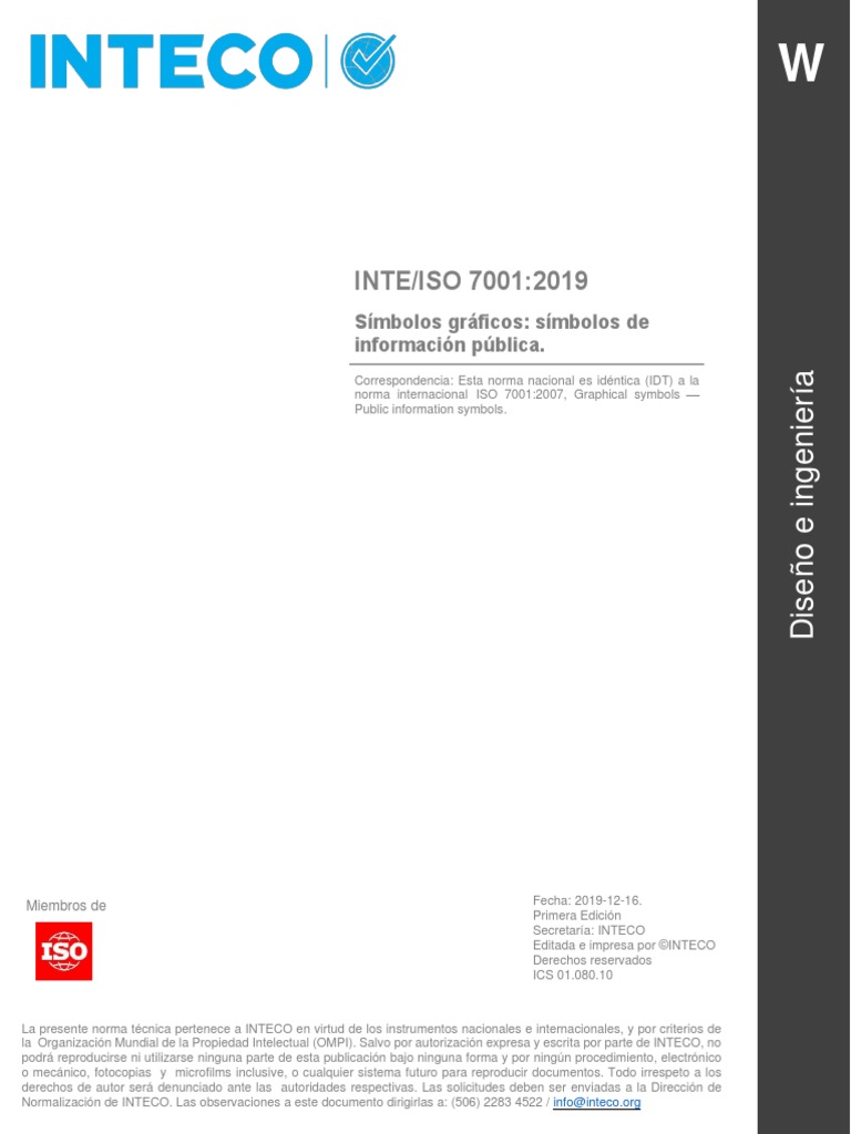 Inte Iso 7001 2019 | PDF | Organización internacional para la ...