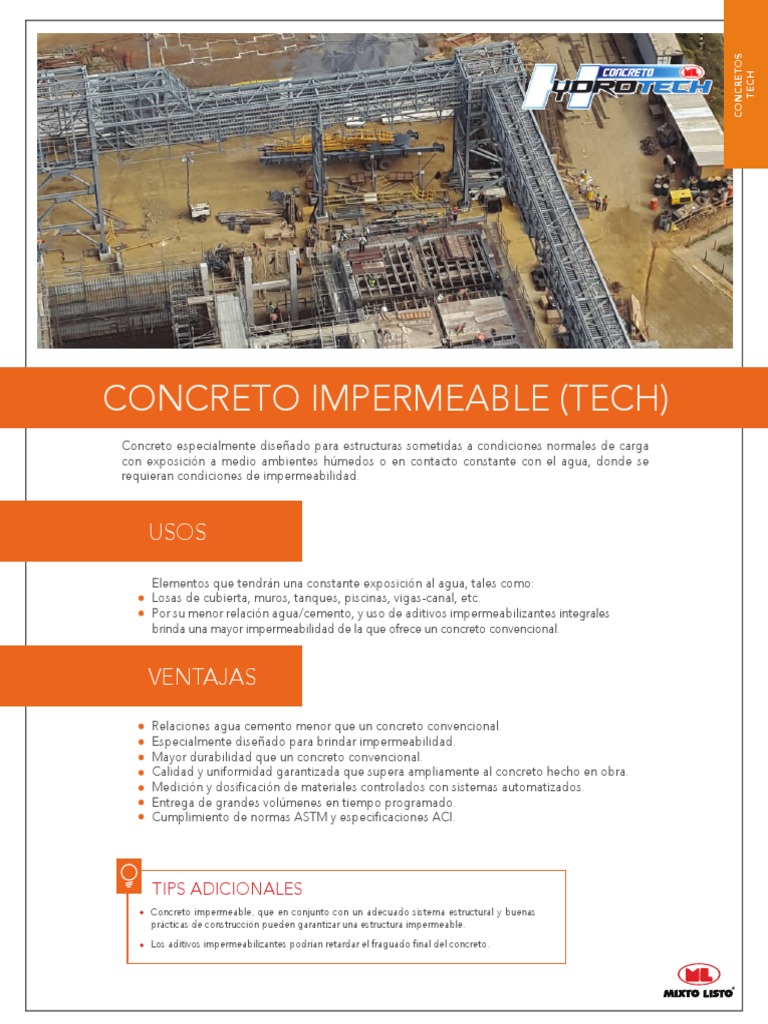 Concreto Impermeable para Estructuras | PDF | Hormigón | Science