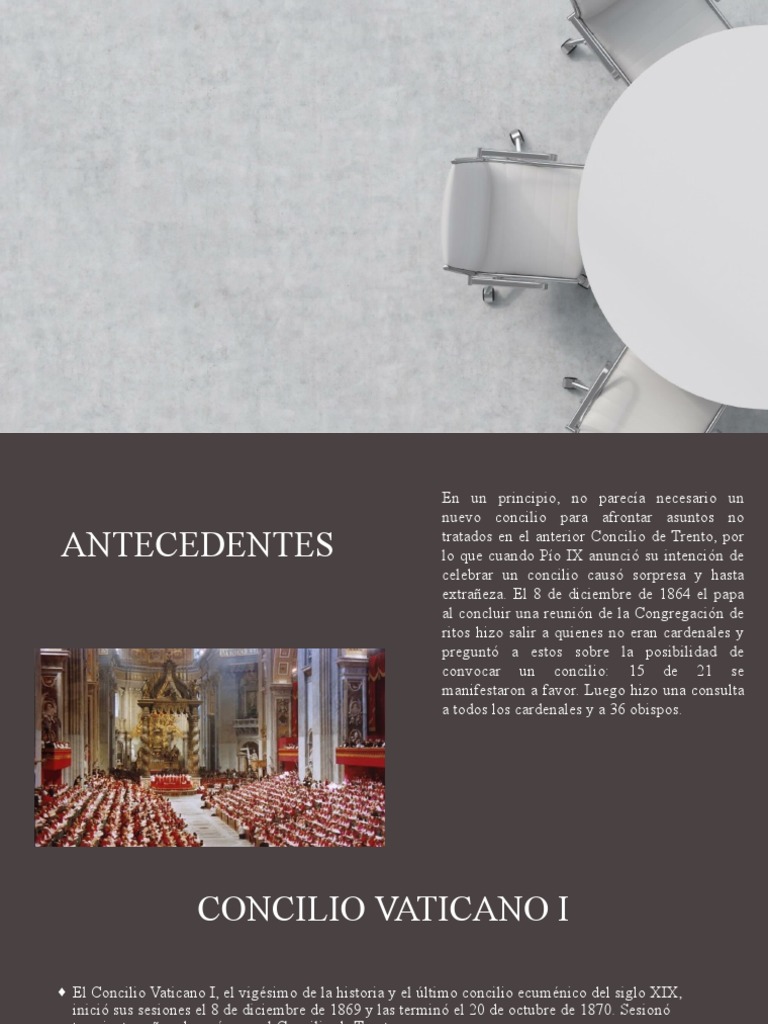 Concilio Vaticano I | PDF | Familias denominacionales cristianas ...