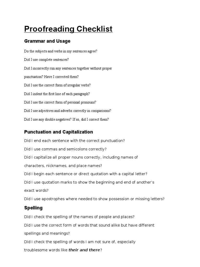 Creative Writing Checklist | PDF | Language Arts & Discipline | Foreign ...