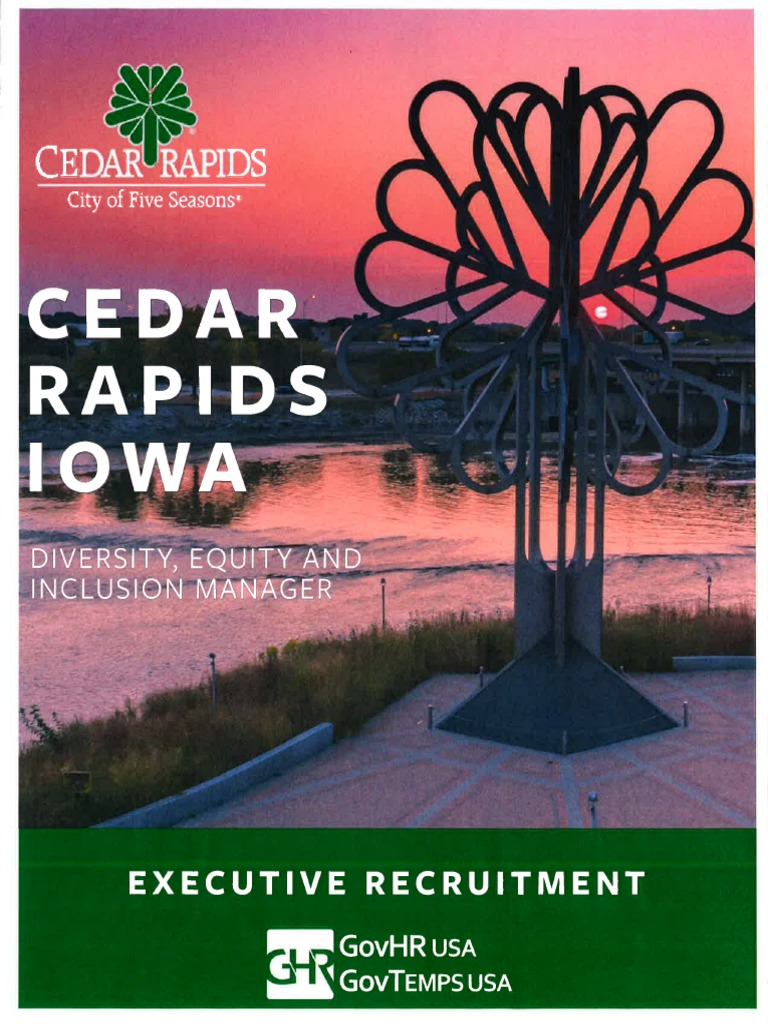 Brochure For DEI Manager in Cedar Rapids | PDF