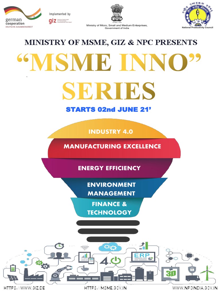 Msme Inno Series Brochure | Download Free PDF | Sustainable ...