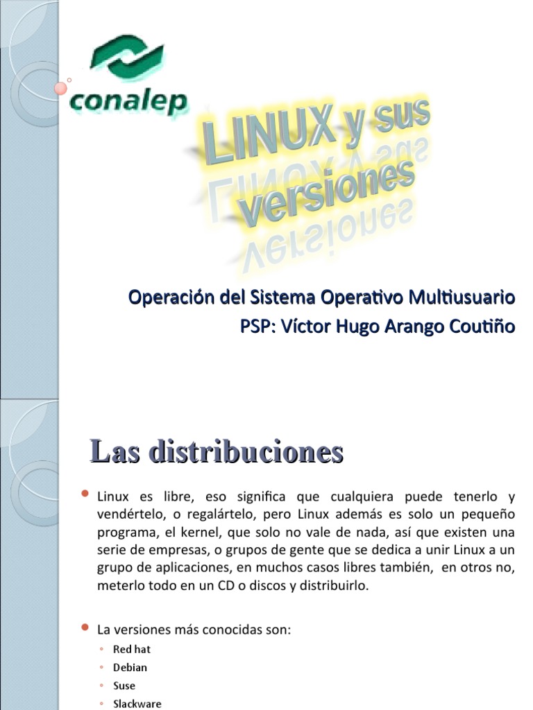 Versiones de Linux | PDF | Distribución de Linux | Ciencias de la ...