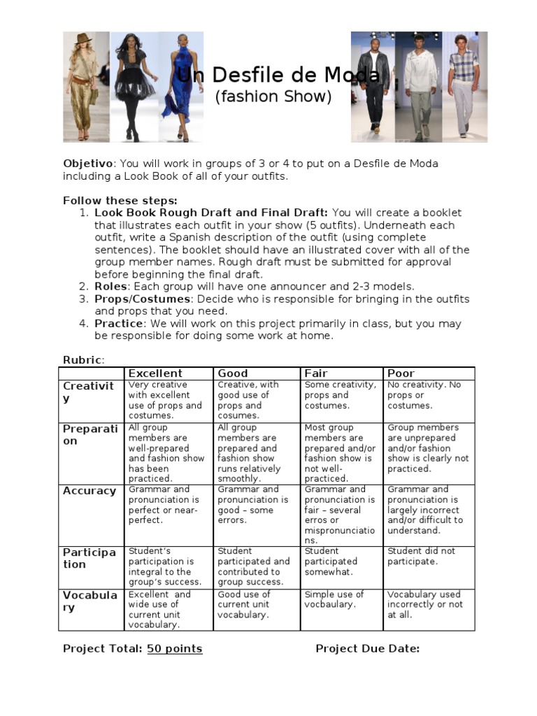 Fashion Show Project | PDF | Behavior Modification | Semiotics