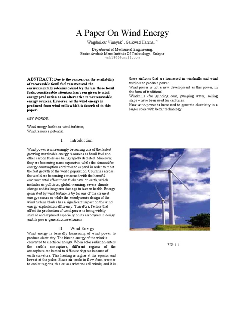 Overview of Wind Energy Technology | PDF | Wind Power | Wind Turbine