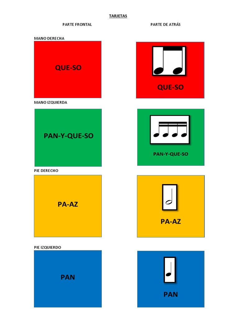 Tarjetas Musicales | PDF