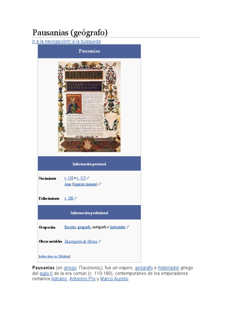 Pausanias | PDF | Historia | Clásicos