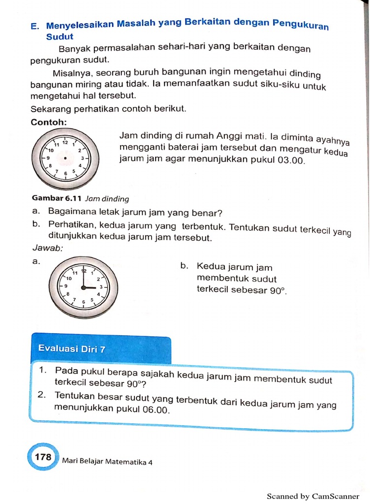 Sudut Pada Jam | PDF