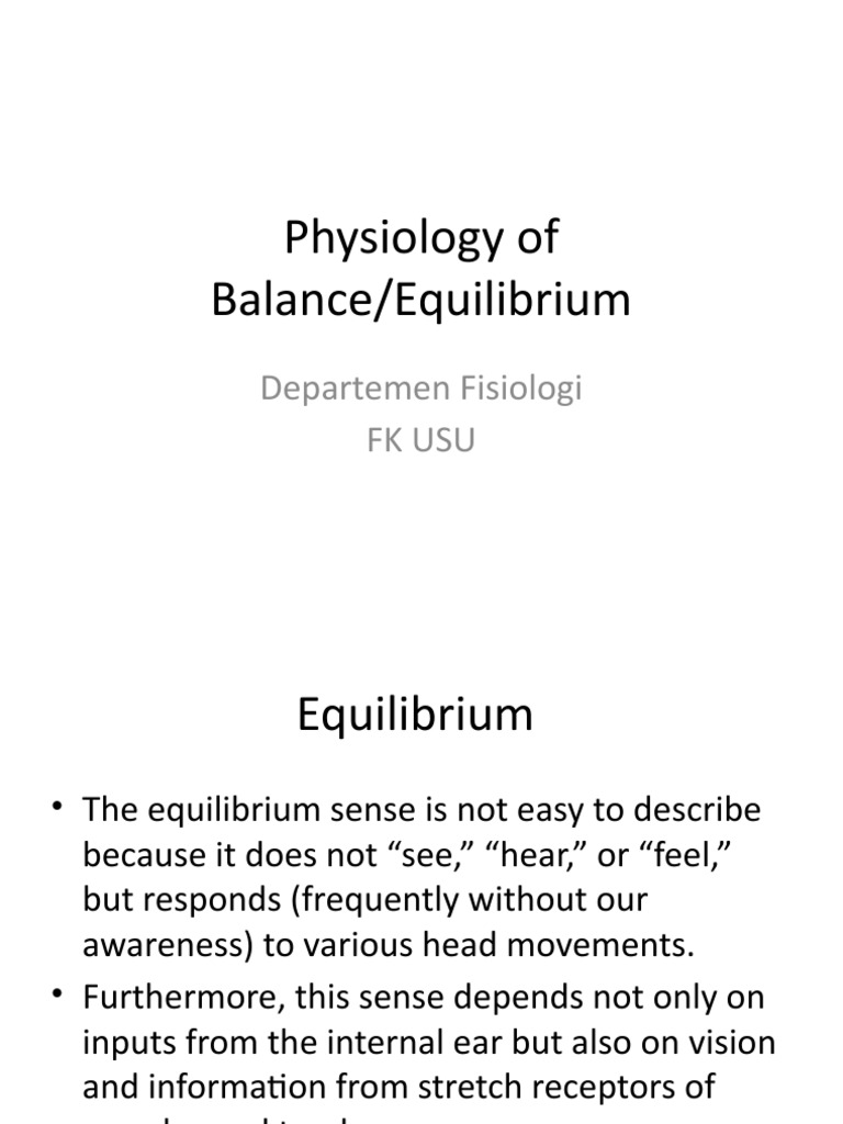 The Physiology of Balance and Equilibrium: An In-Depth Look at the ...