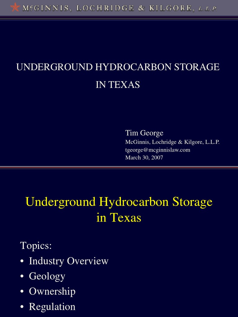 31 Underground Hydrocarbon Storage in Texas | PDF | Natural Gas Storage ...