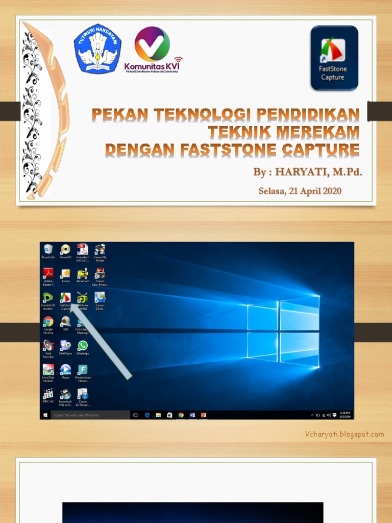 Cara Merekam Layar dan Suara Menggunakan Faststone Capture | PDF