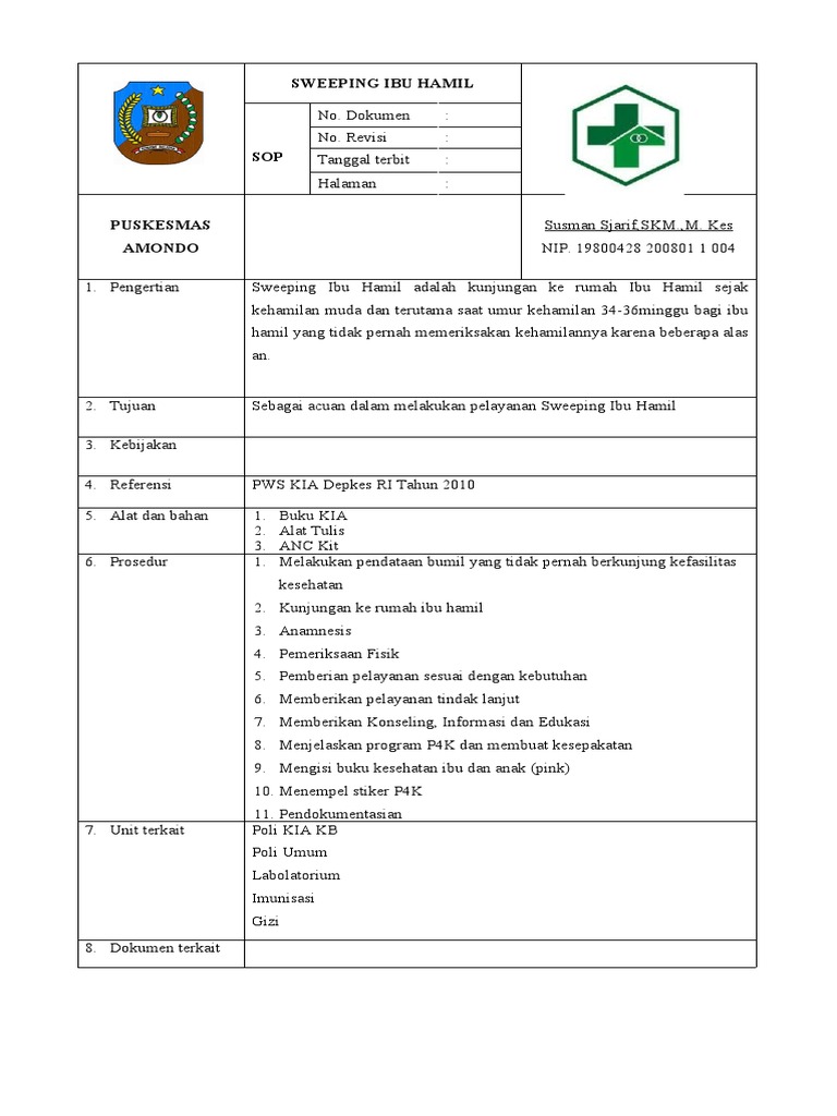 5 SOP Sweeping | PDF