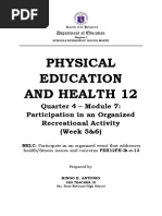 PE 4 - Lesson No. 1 Introduction On PE 4 Recreation and Leisure ...