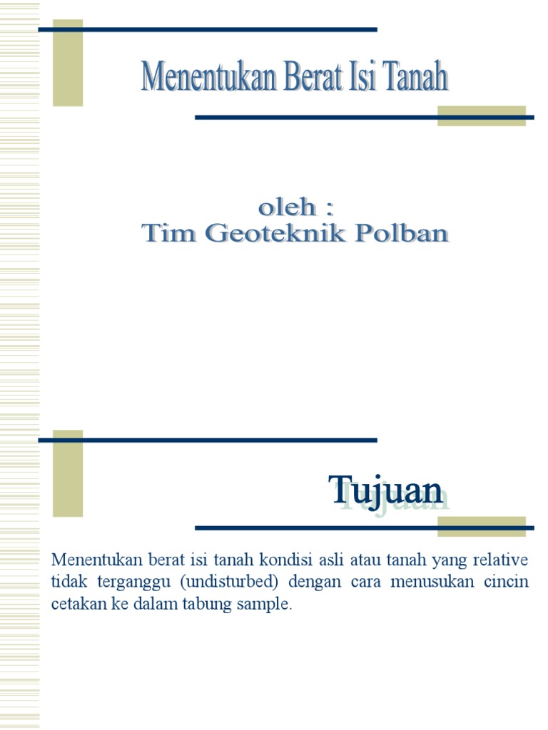 7b. Menentukan Berat Isi Tanah | PDF