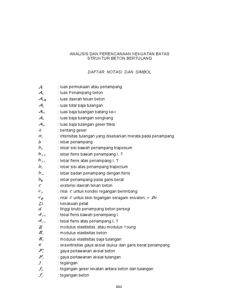 04-Daftar Notasi Dan Simbol | PDF