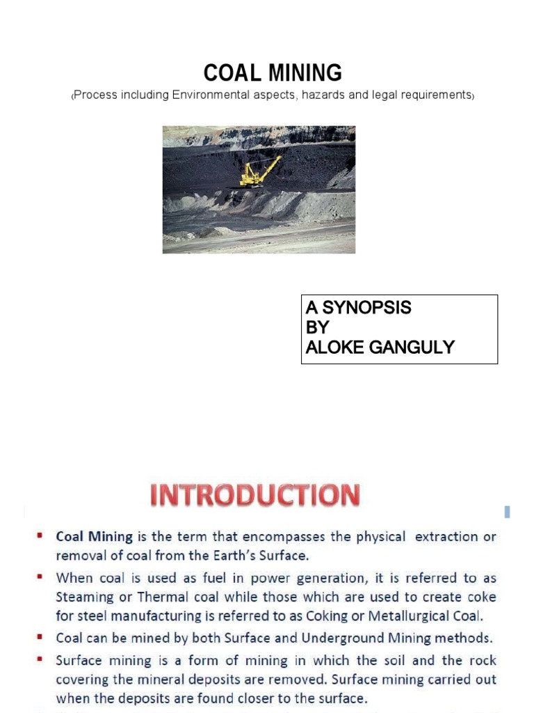 Coal Mining Pdf Coal Mining Mining