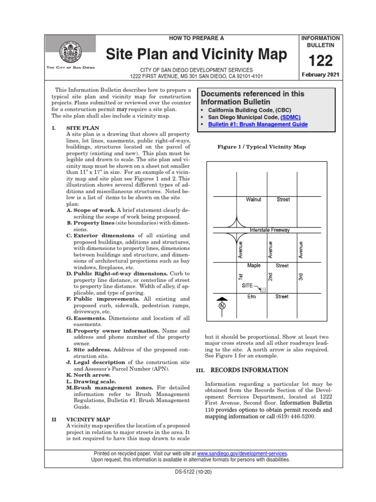 How to Prepare an Accurate Site Plan and Vicinity Map for Construction ...