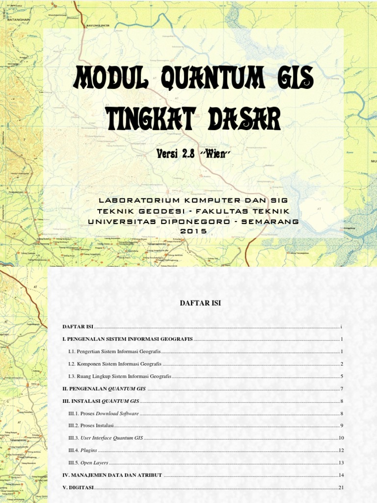 Panduan Dasar Quantum GIS 2.8 | PDF