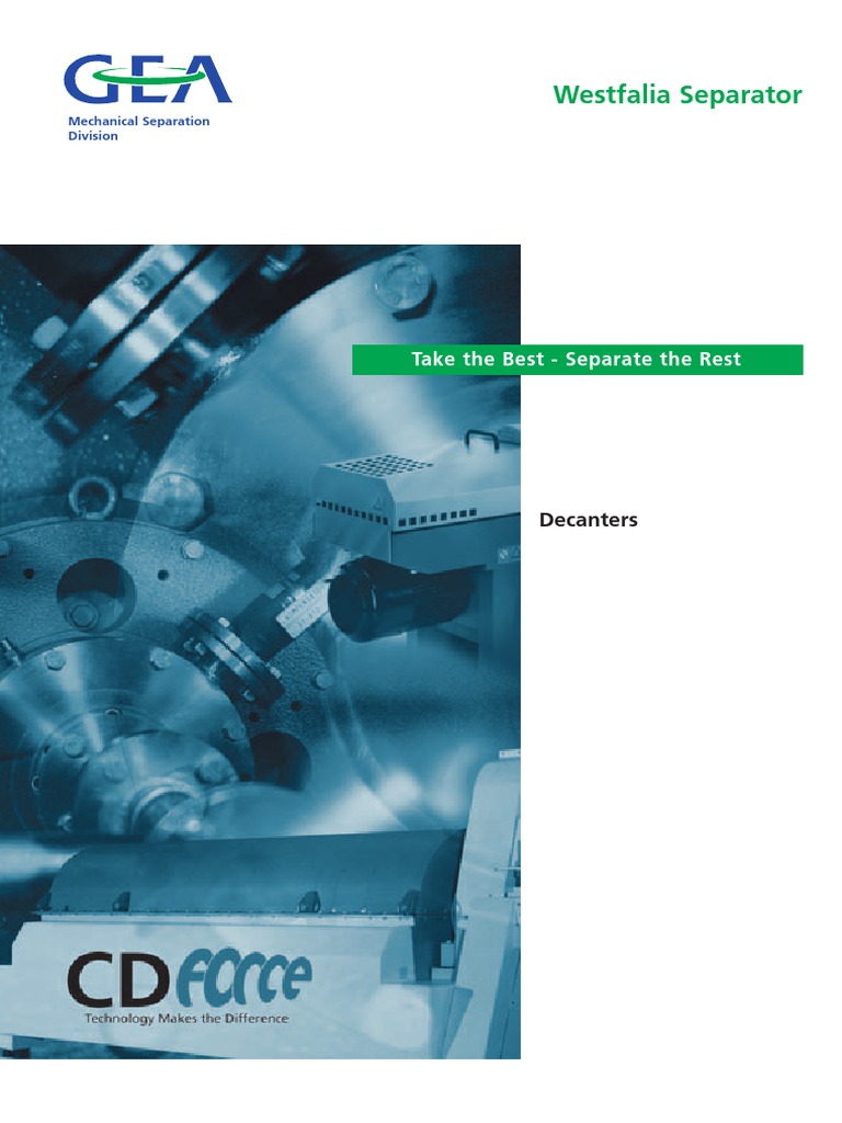 Westfalia Separator: Take The Best - Separate The Rest | PDF ...