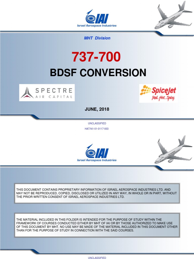 737-700 BDSF - IAI Training Material | PDF | Oxygen | Aviation