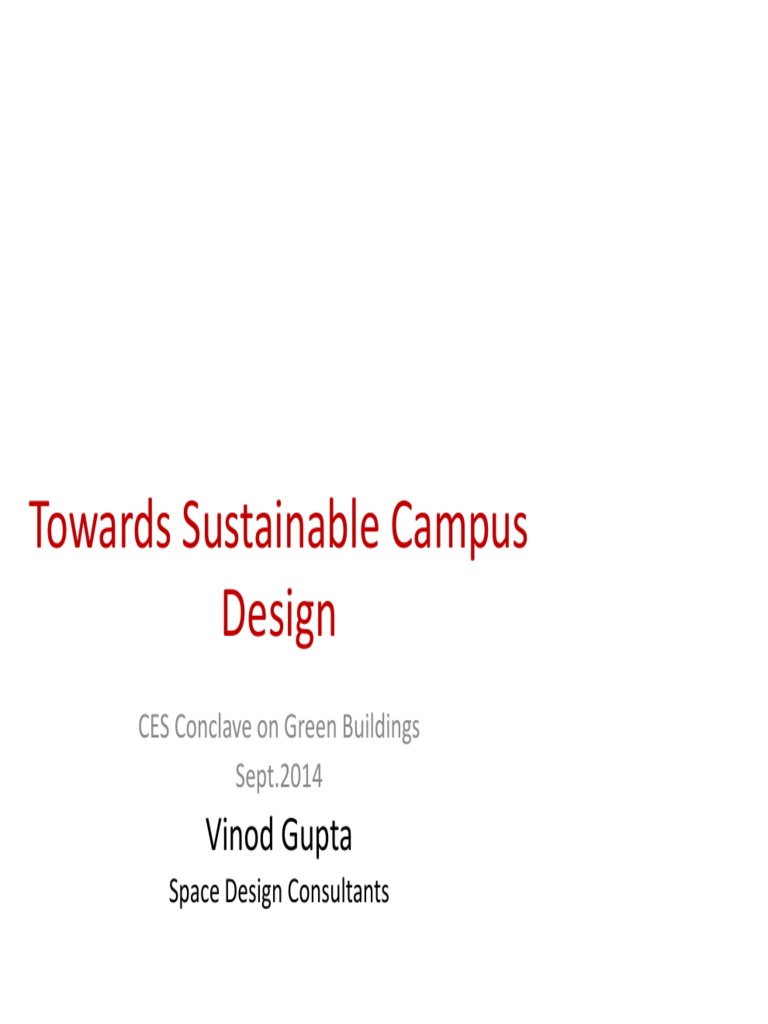 Towards Sustainable Campus Design | PDF | Green Building | Sustainability