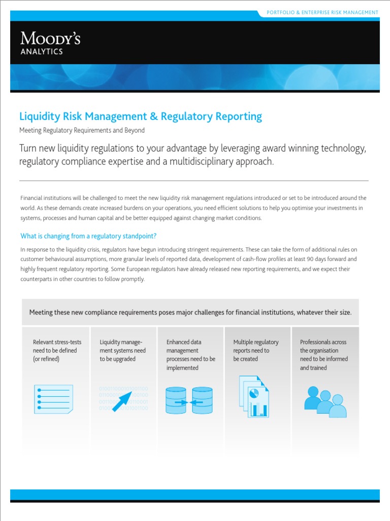 Moodys-Liquidity Risk Solutions Brochure | PDF | Regulatory Compliance ...