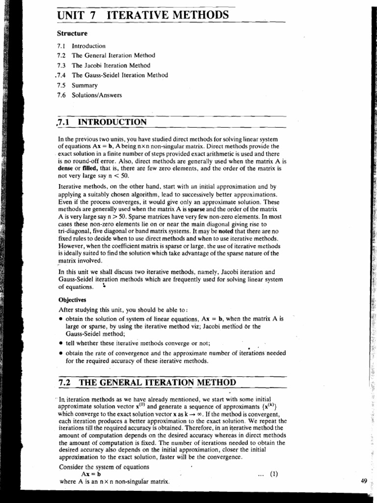 Unit Iterative Methods: Dense | PDF | Matrix (Mathematics) | Eigenvalues And Eigenvectors