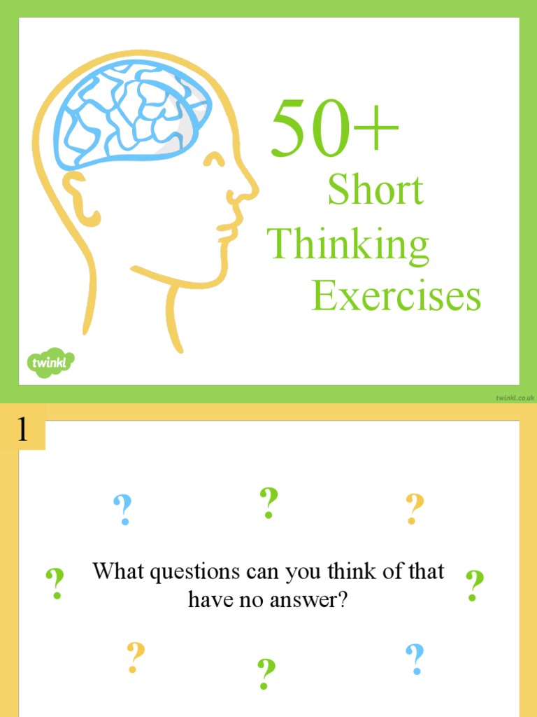 50+ Creative Thinking Exercises | PDF