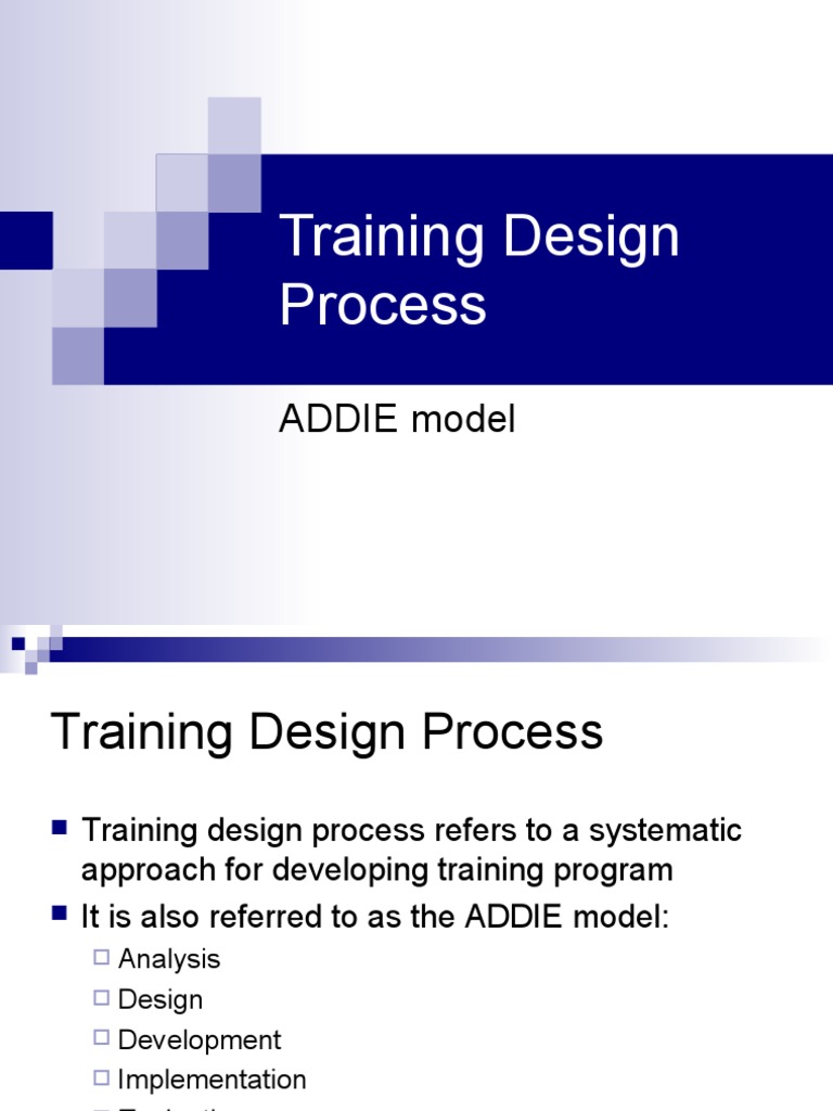 Training Design Process | PDF | Behavioural Sciences | Evaluation