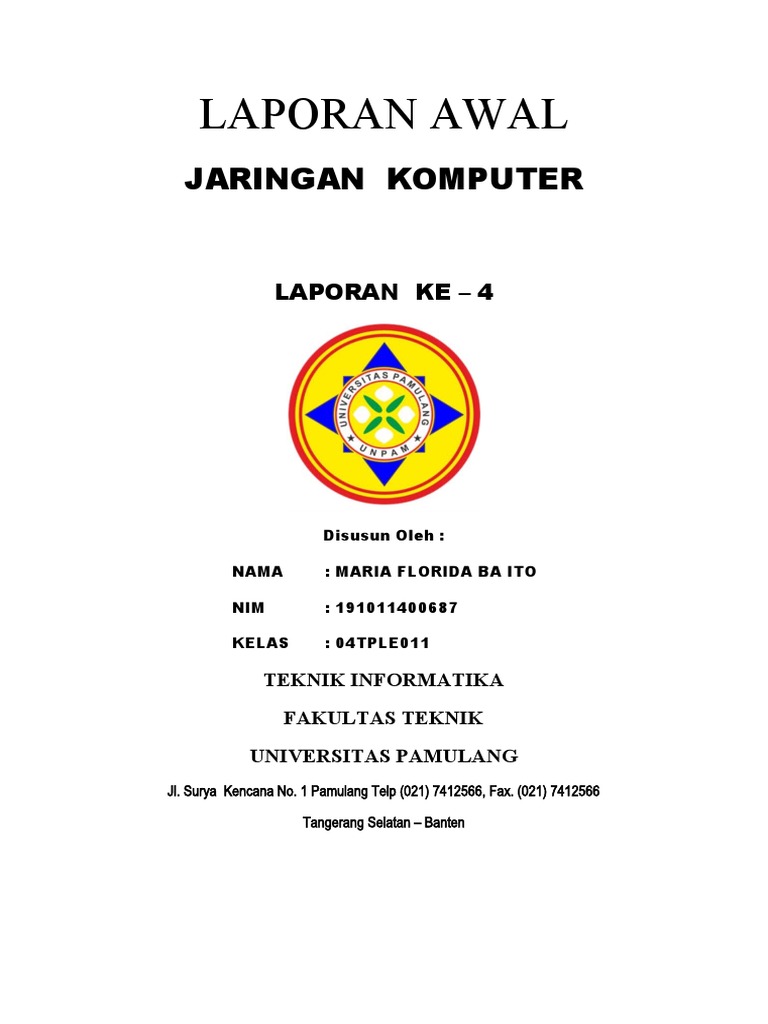 Laporan Praktikum Pertemuan 4 | PDF
