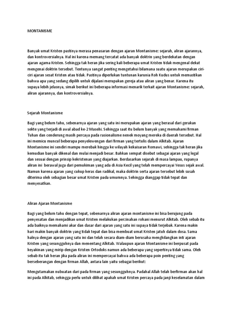 Montanisme | PDF