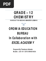 Extreme Grade 11 Chemistry U-1 | PDF