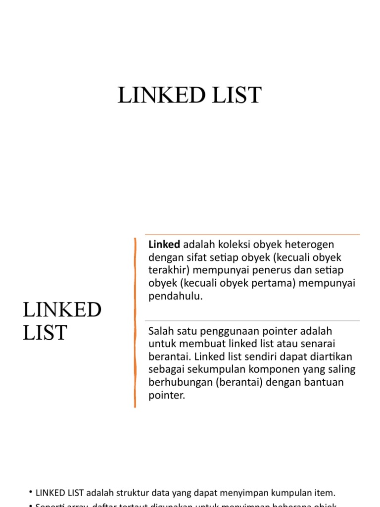 Struktur Data Linked List | PDF