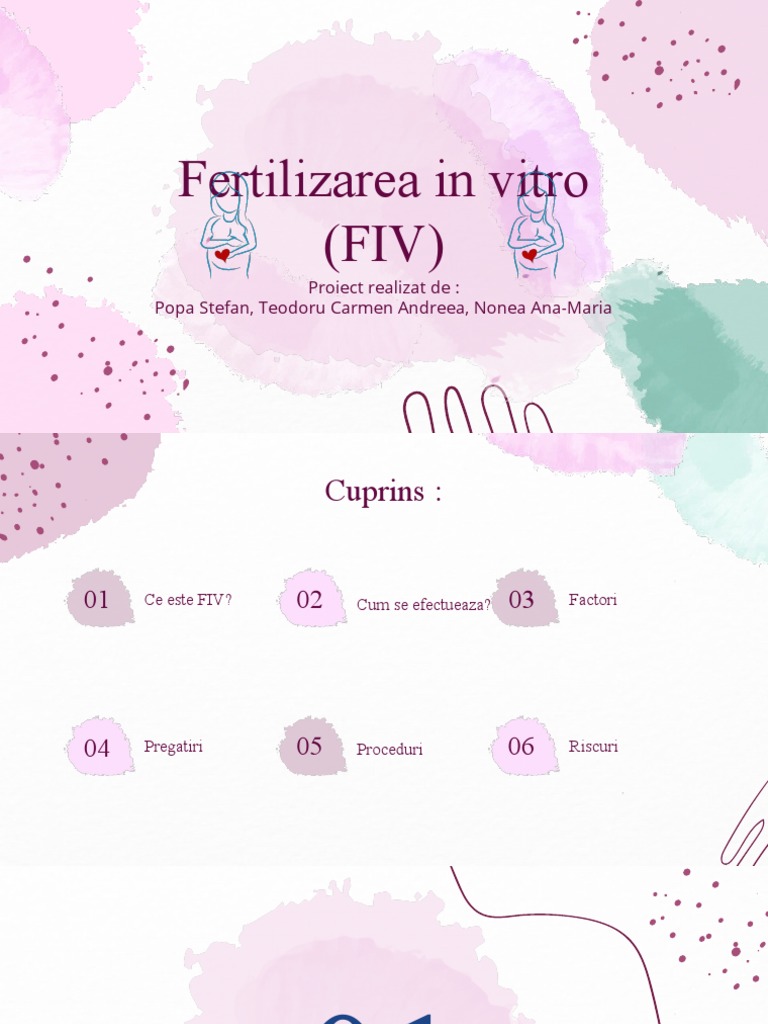 Fertilizarea in Vitro (FIV) | PDF