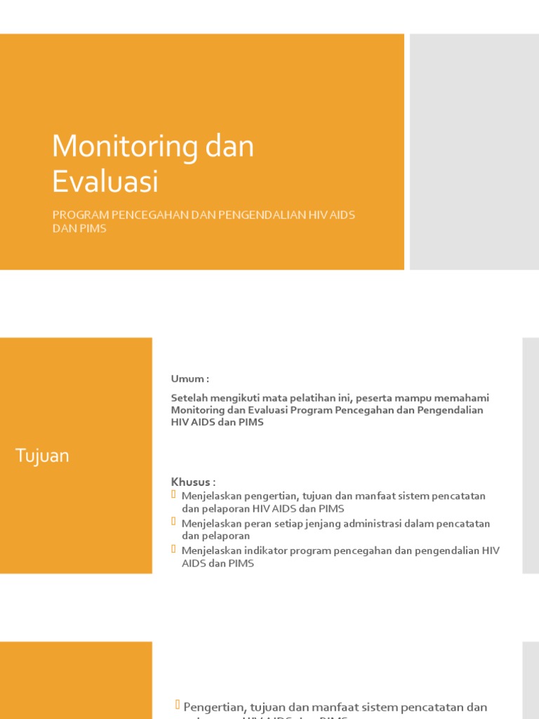 Monev Program HIV AIDS dan PIMS | PDF | Bisnis