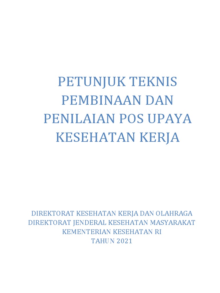 Pembinaan dan Penilaian Pos UKK 2021 | PDF | Ilmu Sosial