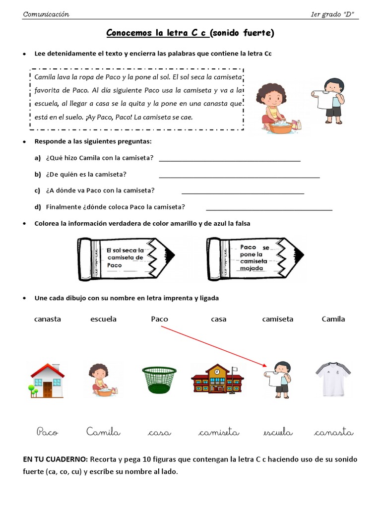 La Letra CC Sonido Fuerte | PDF