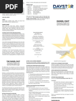 Daniel Fast Calendar | PDF | Fasting | Prayer