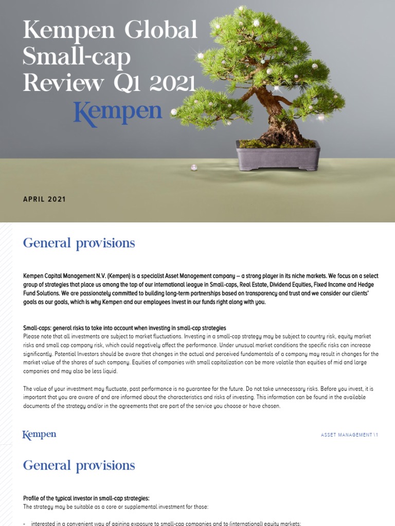 Kempen Global Small Cap Review Q1 | PDF | Investing | Stocks
