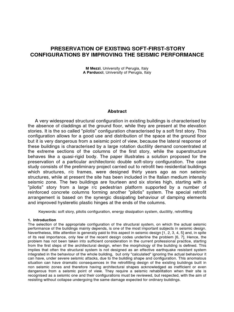 Preservation of Existing Soft-First-Story Configurations by Improving ...